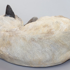 Siamese Cat Urn Custom Paint *sleeping Pet Cremation Statue Ashes ...