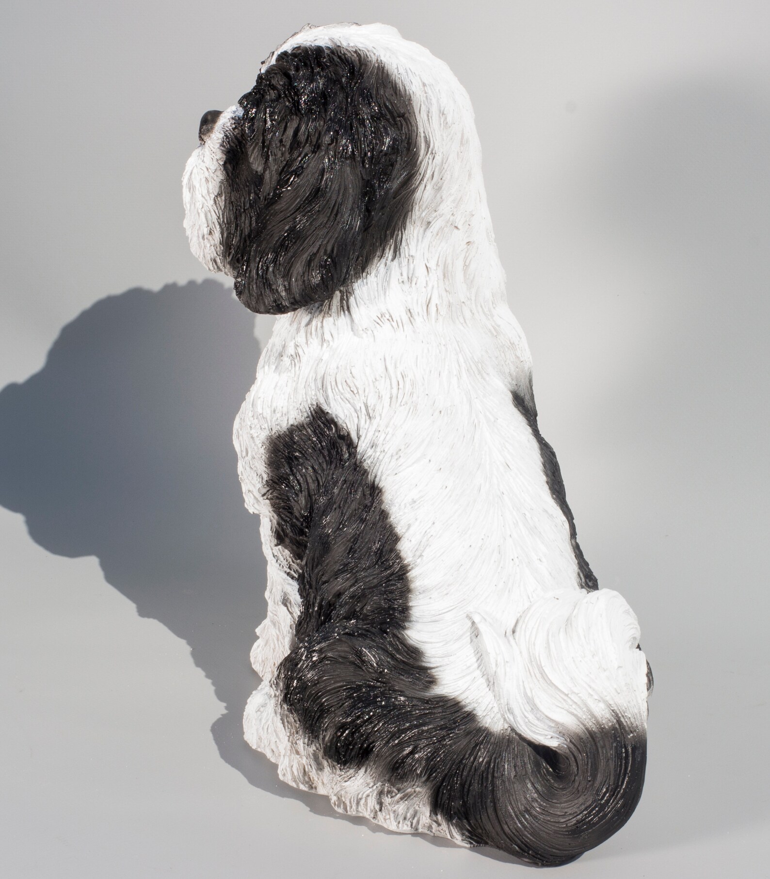 Shih Tzu Garden Statue *sitting Dog Figurine *sculpture Pet Loss ...