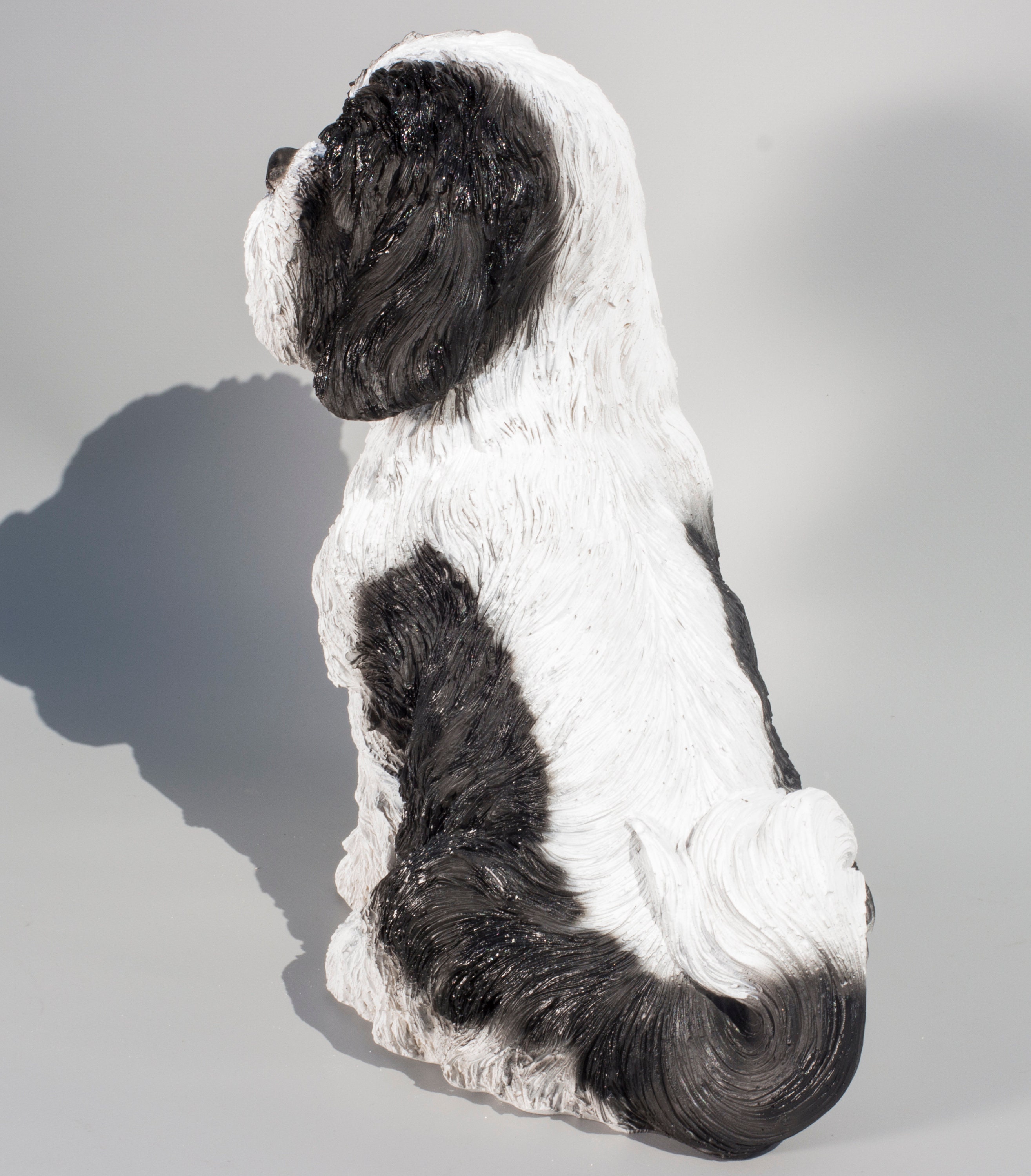 Shih Tzu Garden Statue sitting Dog Figurine sculpture Pet - Etsy