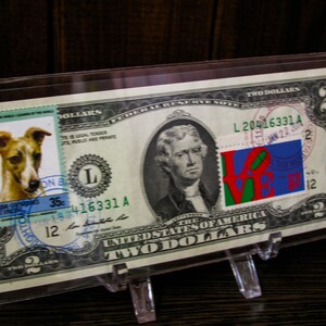 Two Dollar Bill *paper Money US *federal Reserve Bank *2 Dollars ...