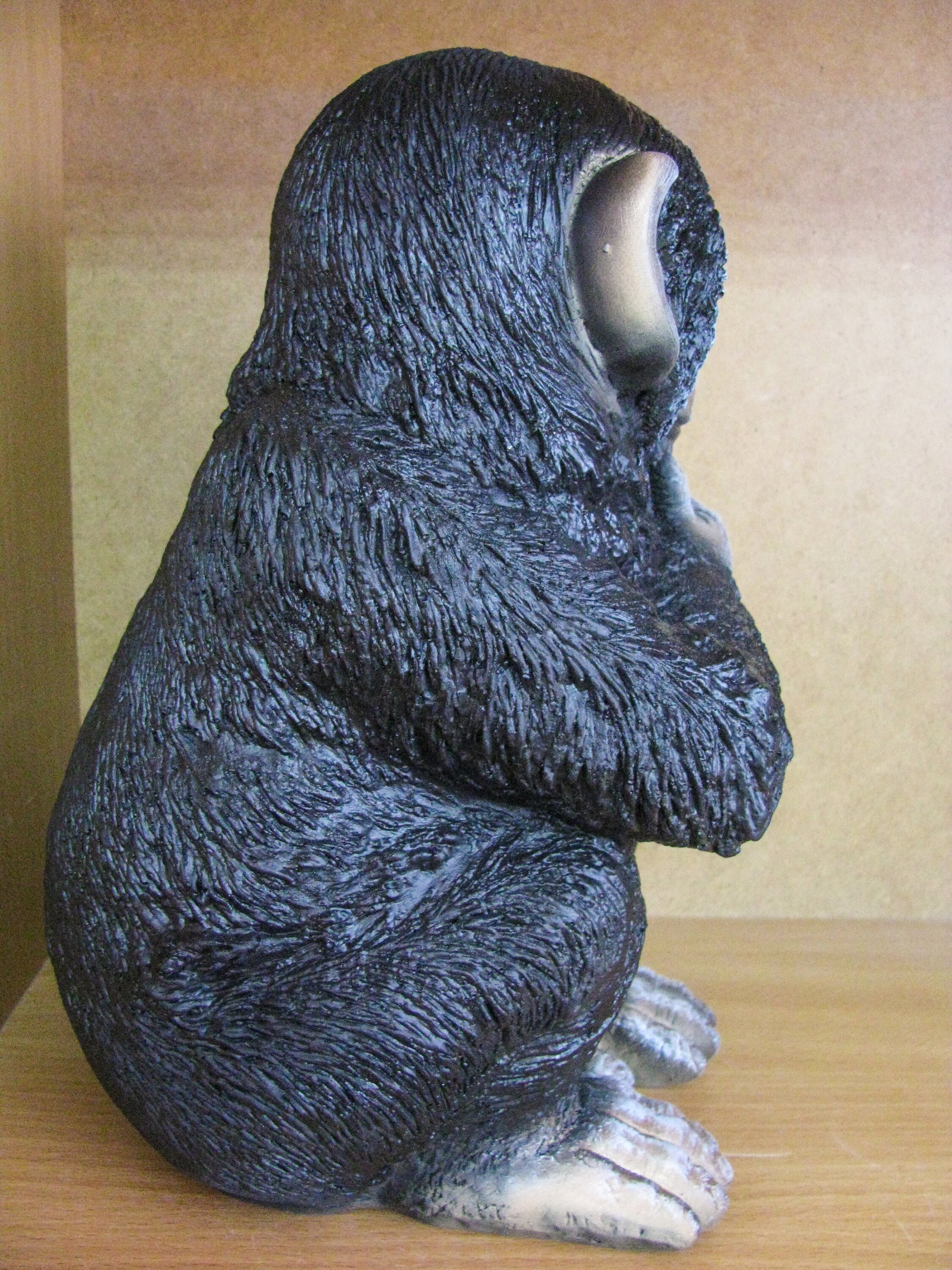 Monkey Piggy Bank chimpanzee Figurine coin Bank Adult large - Etsy