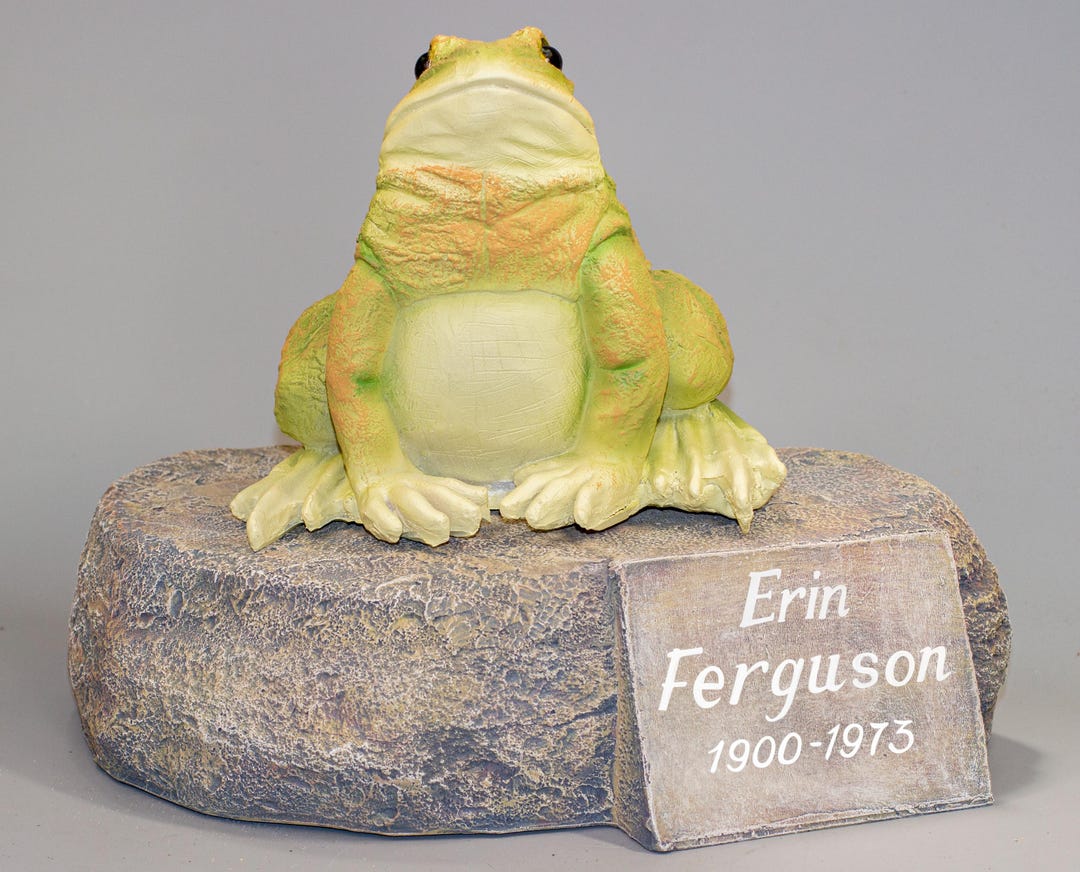 Frog Urn Adult Human Ashes *unique Cremation Memorial Sculpture Wild ...