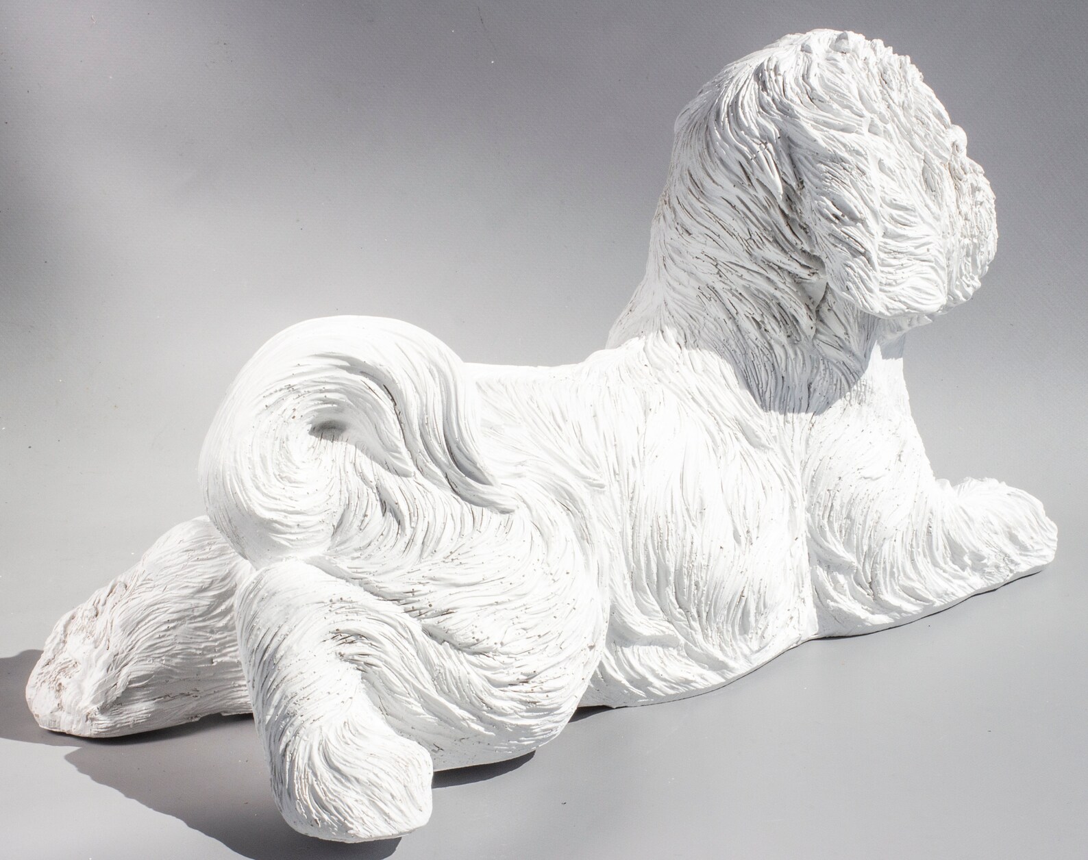 Maltese Urn Unpainted *dog Memorial Ready to Paint *bolonka Cremation ...