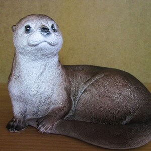 Piggy Bank Adult otter Sculpture money Box Animal coin Bank Figurine ...