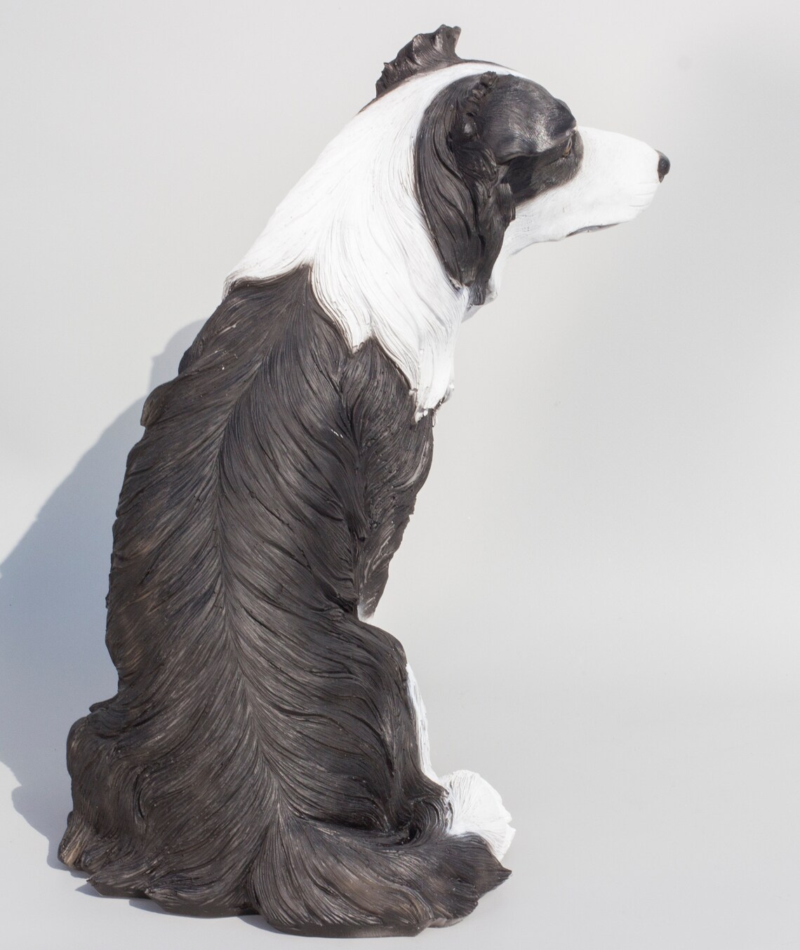 Border Collie Sculpture garden Statue Pet sitting Dog Figure - Etsy New ...