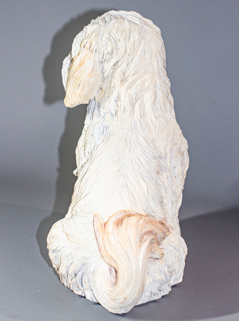Bolonka Maltese Urn cremation Statue Pet Ashes dog Memorial - Etsy