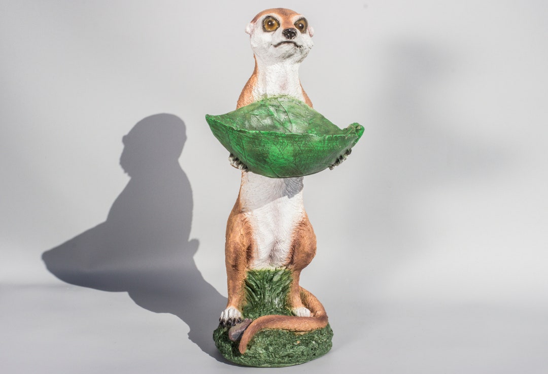 Meerkat Sculpture *wildlife Decor Outdoor *african Animal Realistic ...