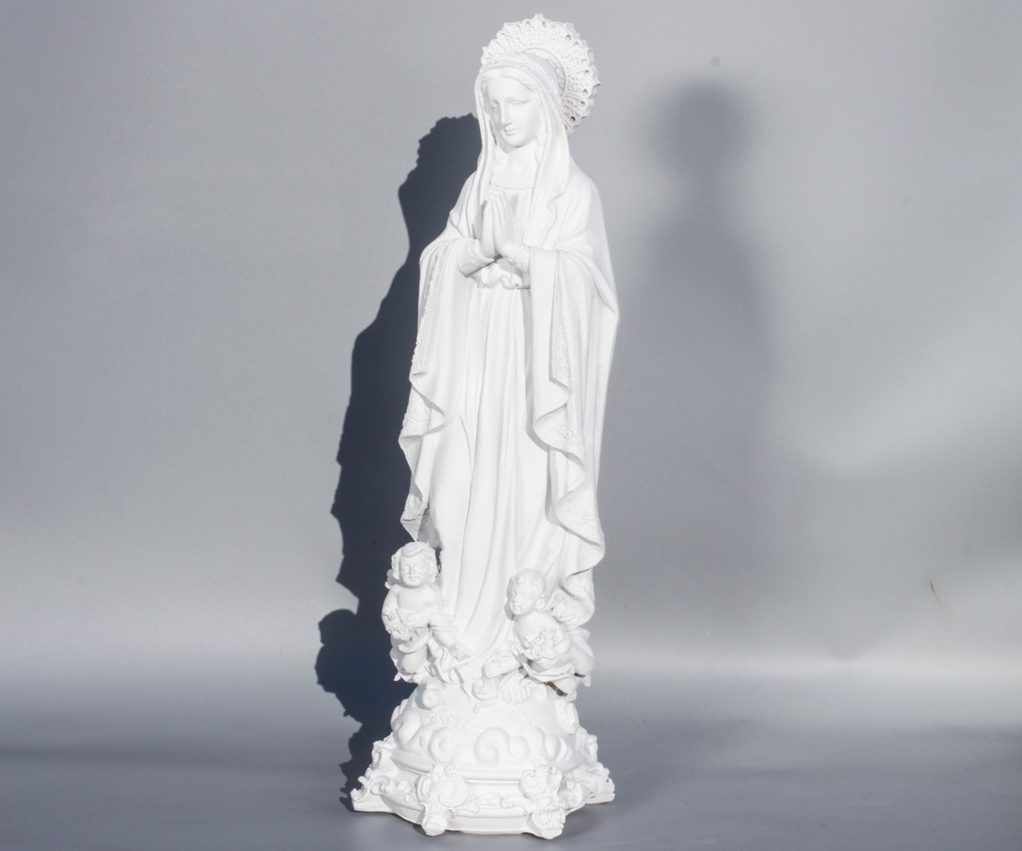 Our Lady Statue virgin Mary Figurine christian Sculpture | Etsy