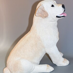Labrador Urn dog Memorial Custom Paint cremation Statue Pet Ashes ...
