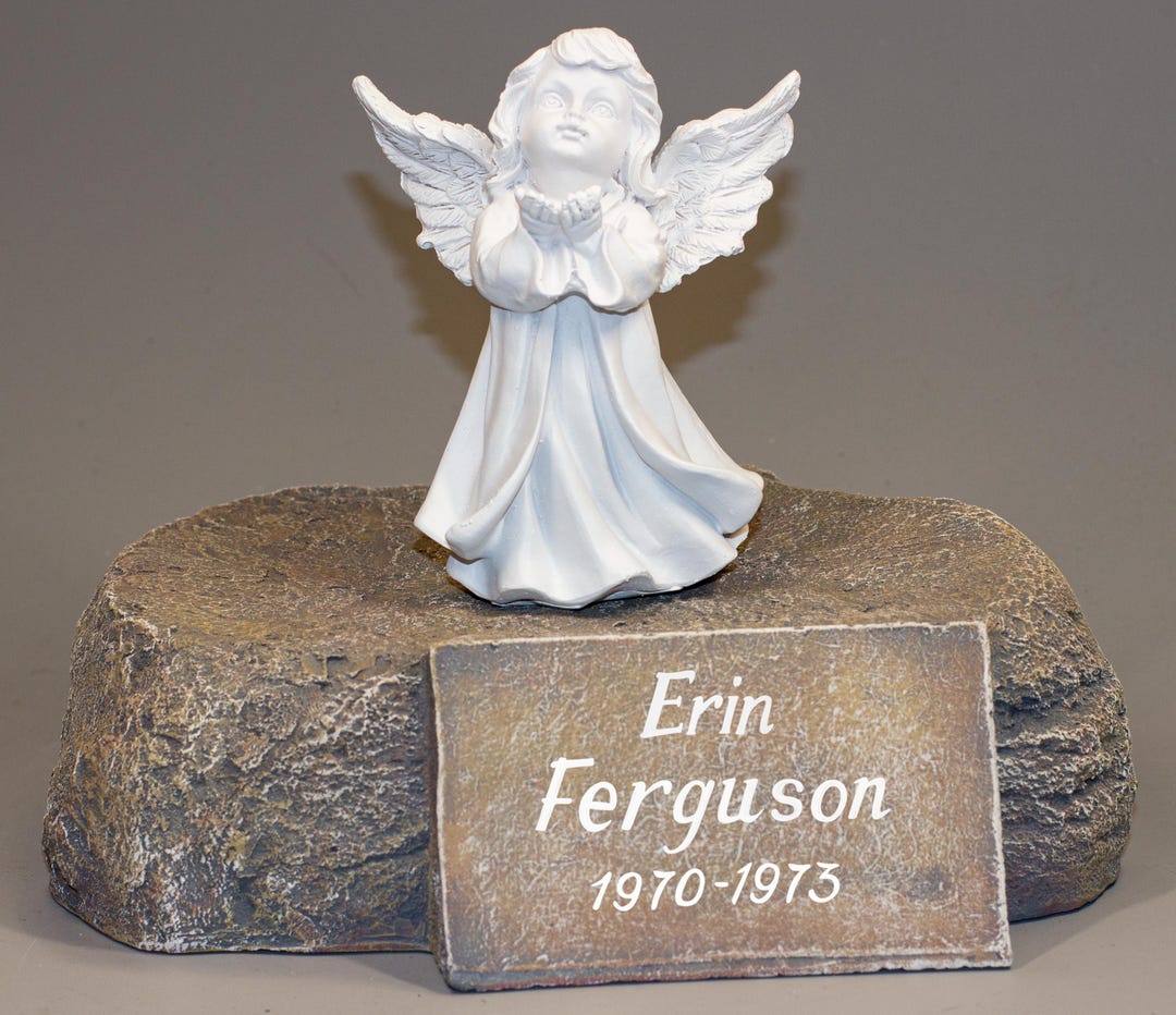 Baby Urn Ashes *child Cremation Sculpture Angel *human Keepsake ...