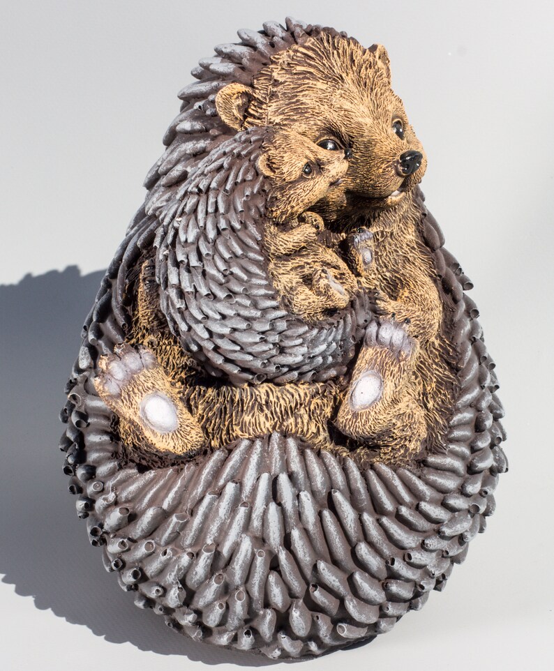 Hedgehog Garden Statue wildlife Sculpture outdoor Decor - Etsy