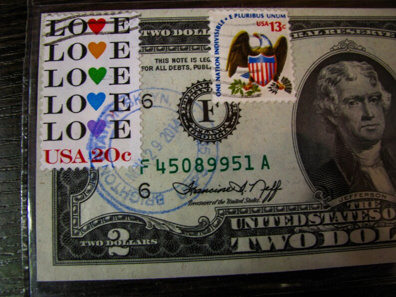 1976 Two Dollar Bill *paper Money Collectible *US Money UNC *2 Dollar ...