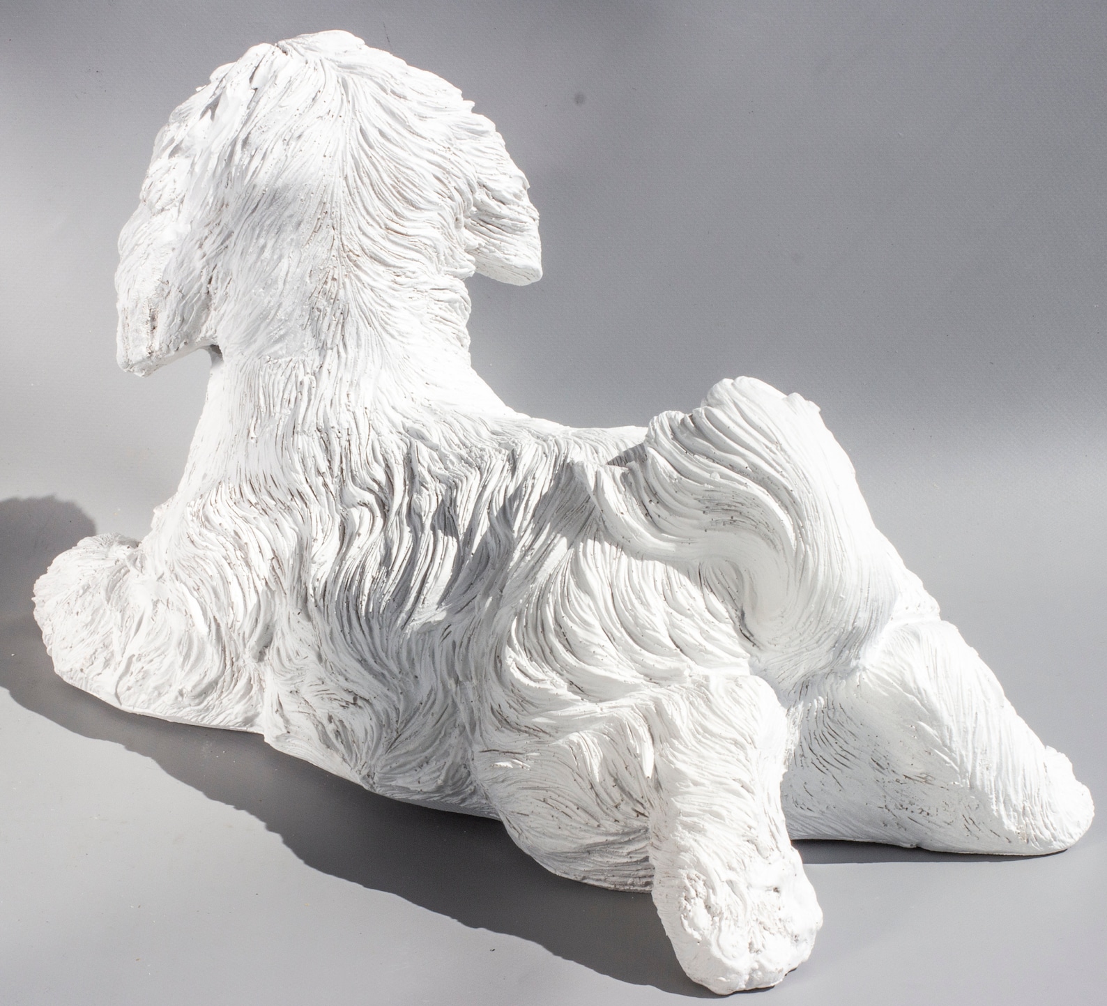 Maltese Urn Unpainted *dog Memorial Ready to Paint *bolonka Cremation ...