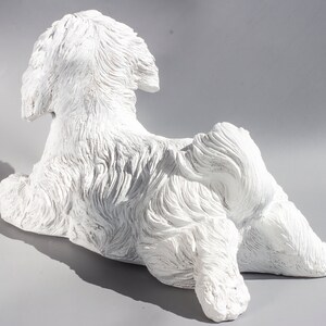 Maltese Urn Unpainted *dog Memorial Ready to Paint *bolonka Cremation ...