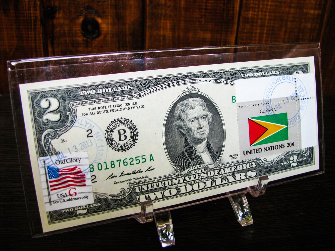 2 Dollar Bill federal Reserve Note two Dollar Banknote - Etsy