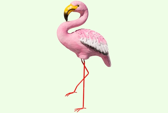 Flamingo Sculpture wildlife Statue garden Decor Bird - Etsy