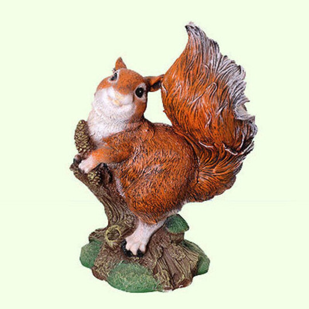 Garden Statue squirrel Sculpture large Figure Animal forest - Etsy