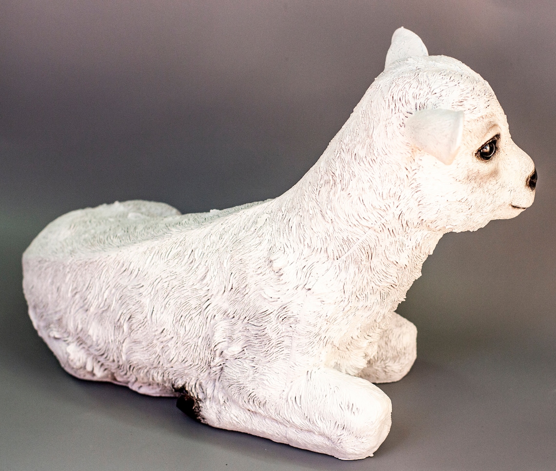 Sheep Garden Statue *large Sculpture Outdoor *christmas Decor Lamb ...