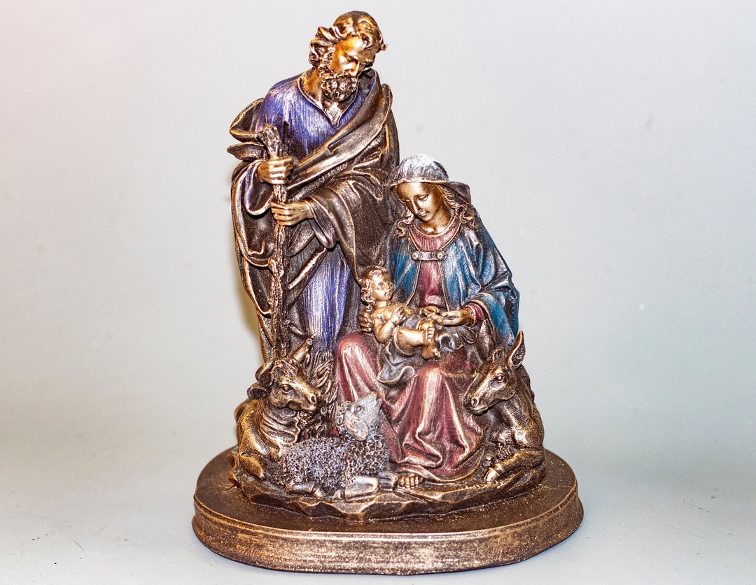 Creche Nativity Scene *christmas Crib *holy Family Statue *joseph Mary ...