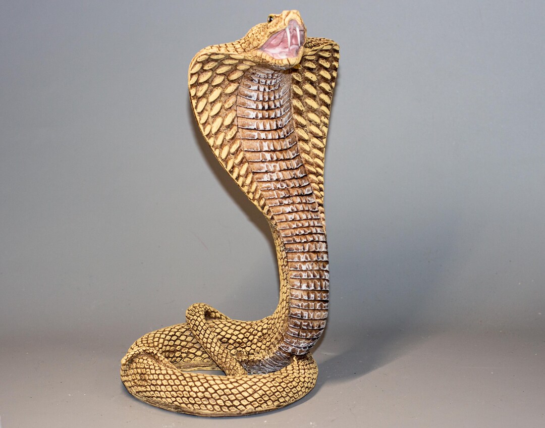 Cobra Snake Statue *serpent Sculpture *new Year Gift *feng Shui Garden ...