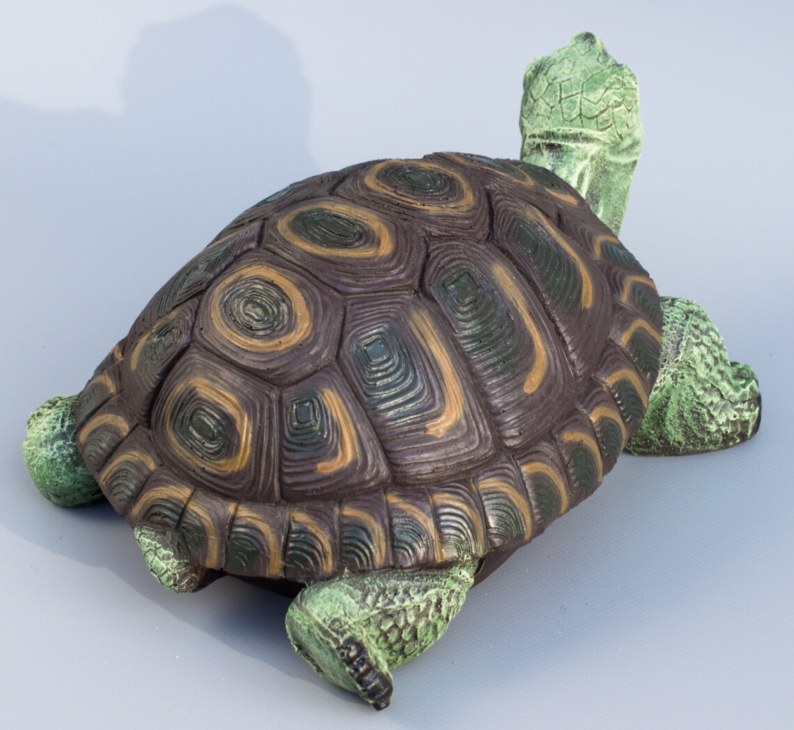 Tortoise Statue pet Memorial turtle Figurine wildlife - Etsy