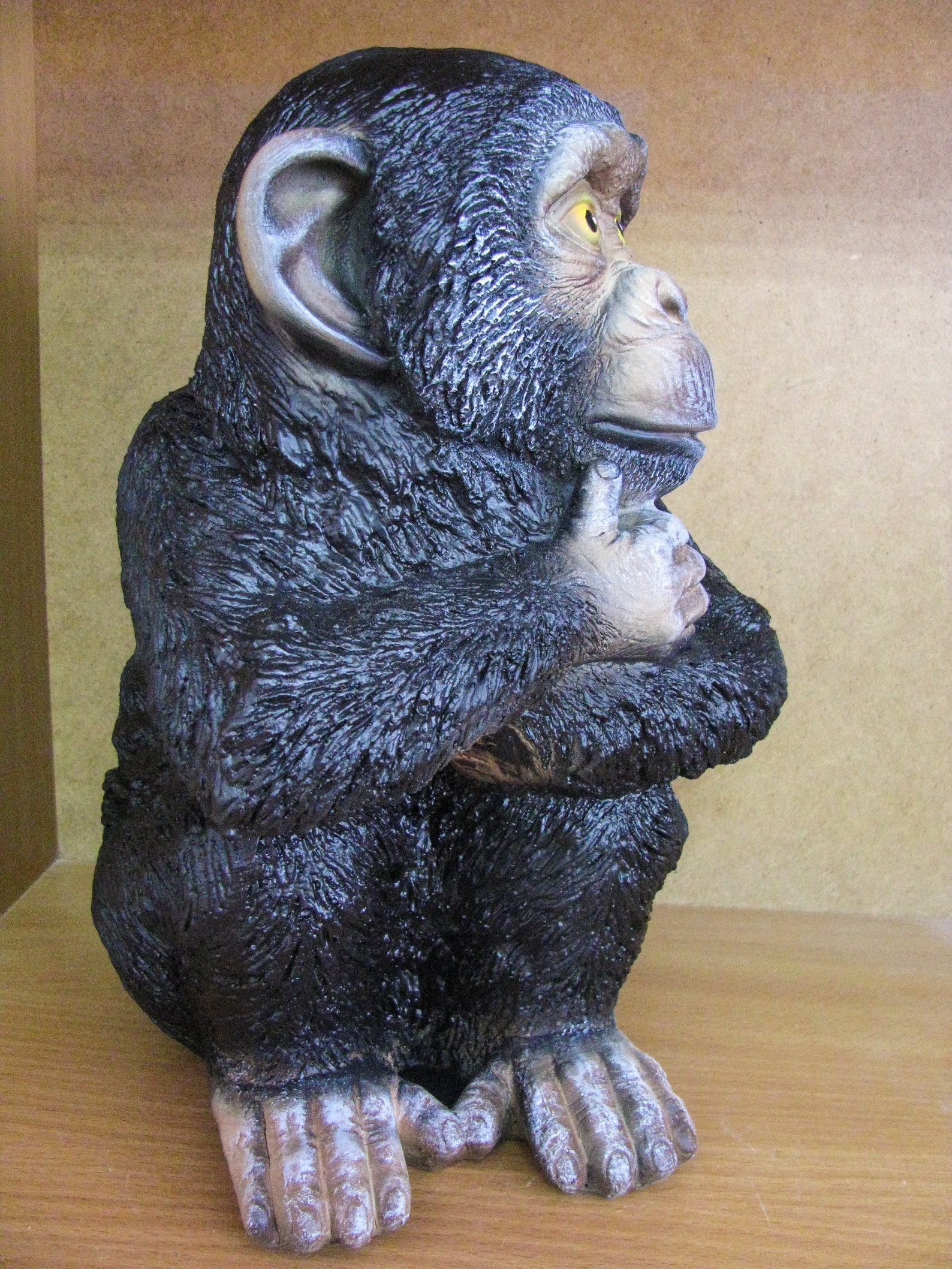 Monkey Piggy Bank chimpanzee Figurine coin Bank Adult large - Etsy