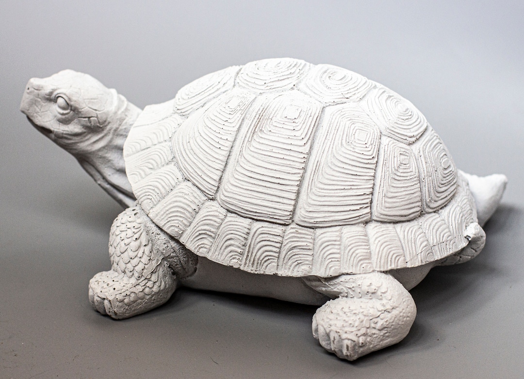 Turtle Urn for Ashes Unpainted *tortoise Memorial Lawn Statue ...
