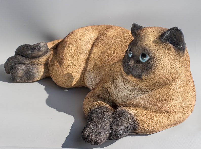 Siamese Cat Urn *cremation Statue Pet Ashes *decorative Keepsake ...