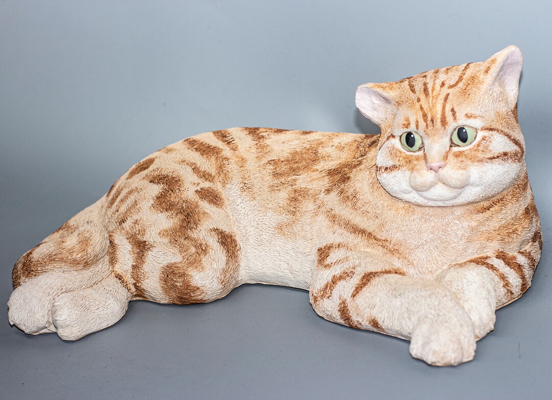 Unique Cat Urn *cremation Statue Pet Ashes *keepsake Memorial Custom ...