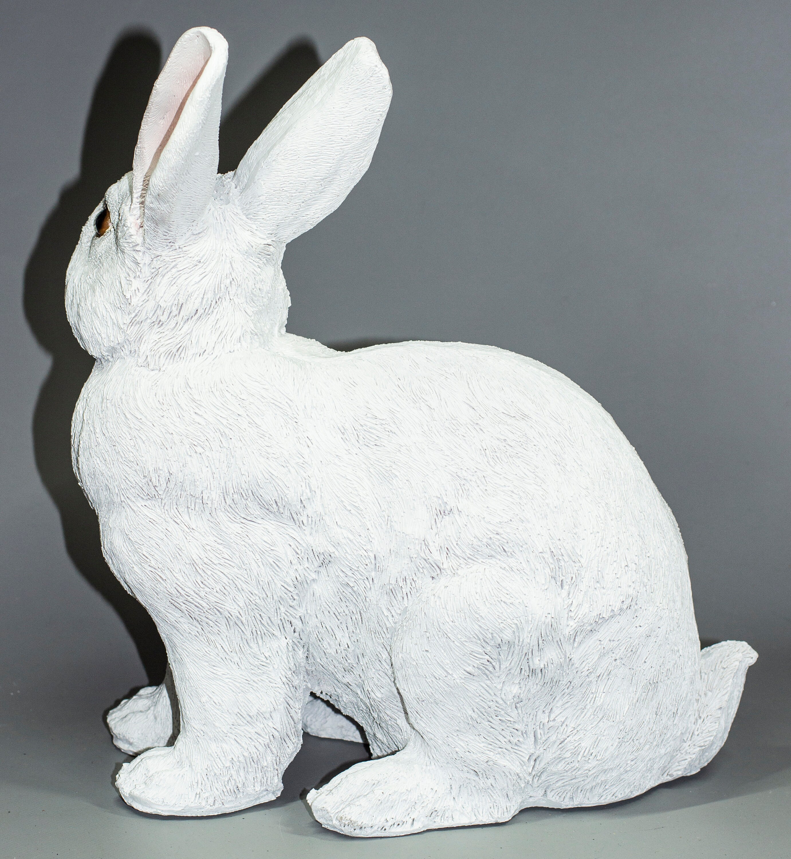 White Rabbit Urn *large Cremation Statue Bunny *figurine Memorial Pet ...