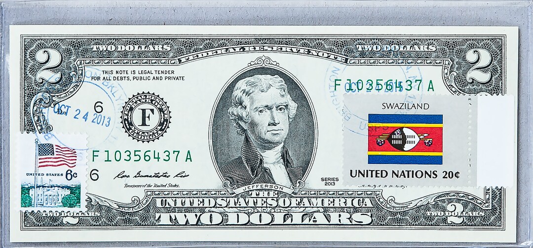 Currency Notes US *2 Dollar Bill *federal Reserve Note *two Dollar ...