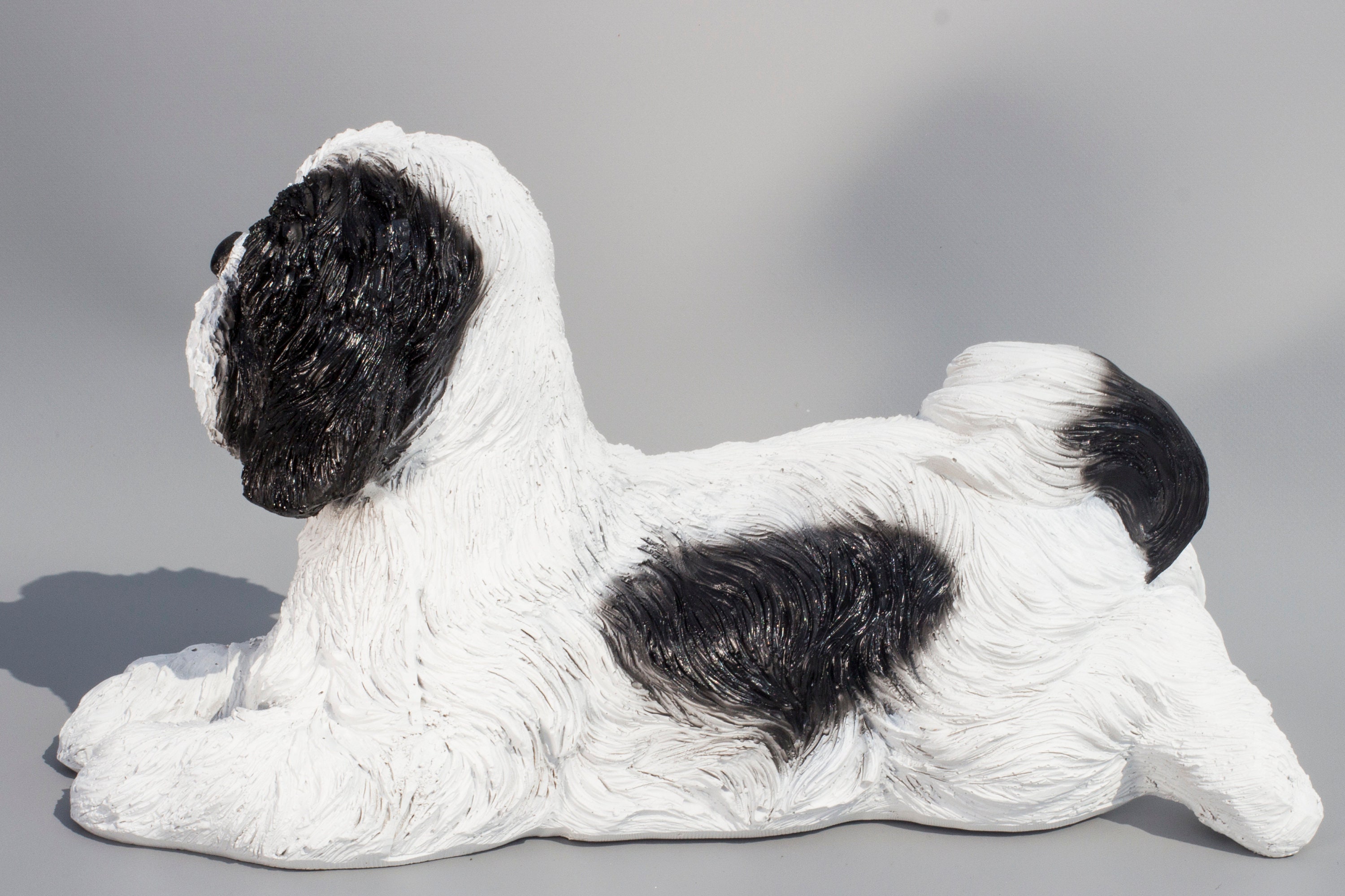 Shih Tzu Statue dog Sculpture Large pet Garden Figurine | Etsy