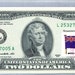 Federal Reserve Note british Virgin Islands Flag 2 Dollar Bill paper ...