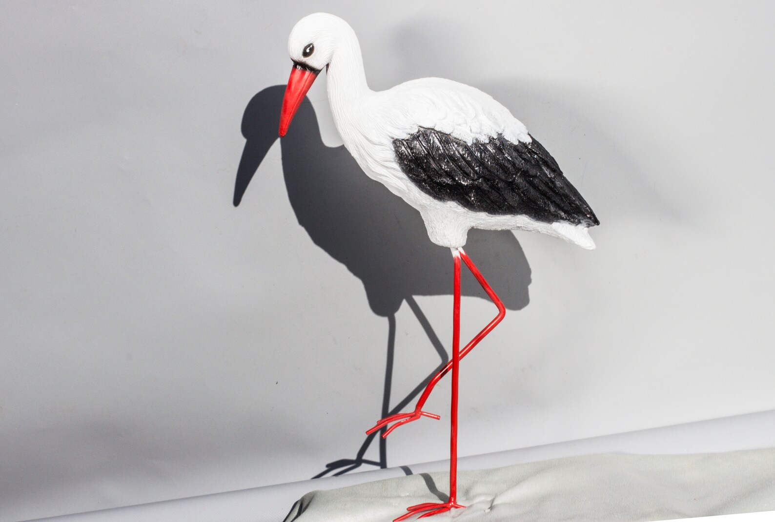 Garden Bird Statue stork Figurine wildlife Sculpture large | Etsy