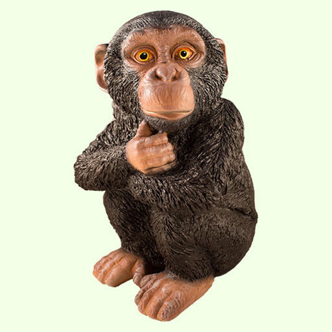 Monkey Piggy Bank chimpanzee Figurine coin Bank Adult large Money Box ...