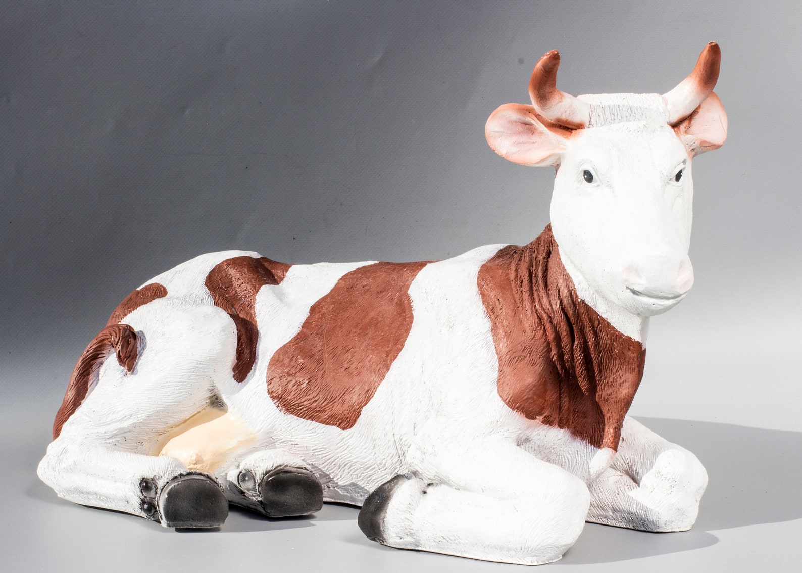 Cow Sculpture farm Animal Statue farmhouse Figurines cattle - Etsy