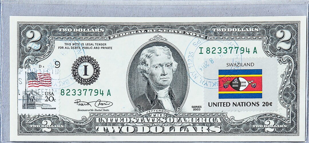 Two Dollar Note *US 2 Dollar Bill *paper Money Currency *federal ...
