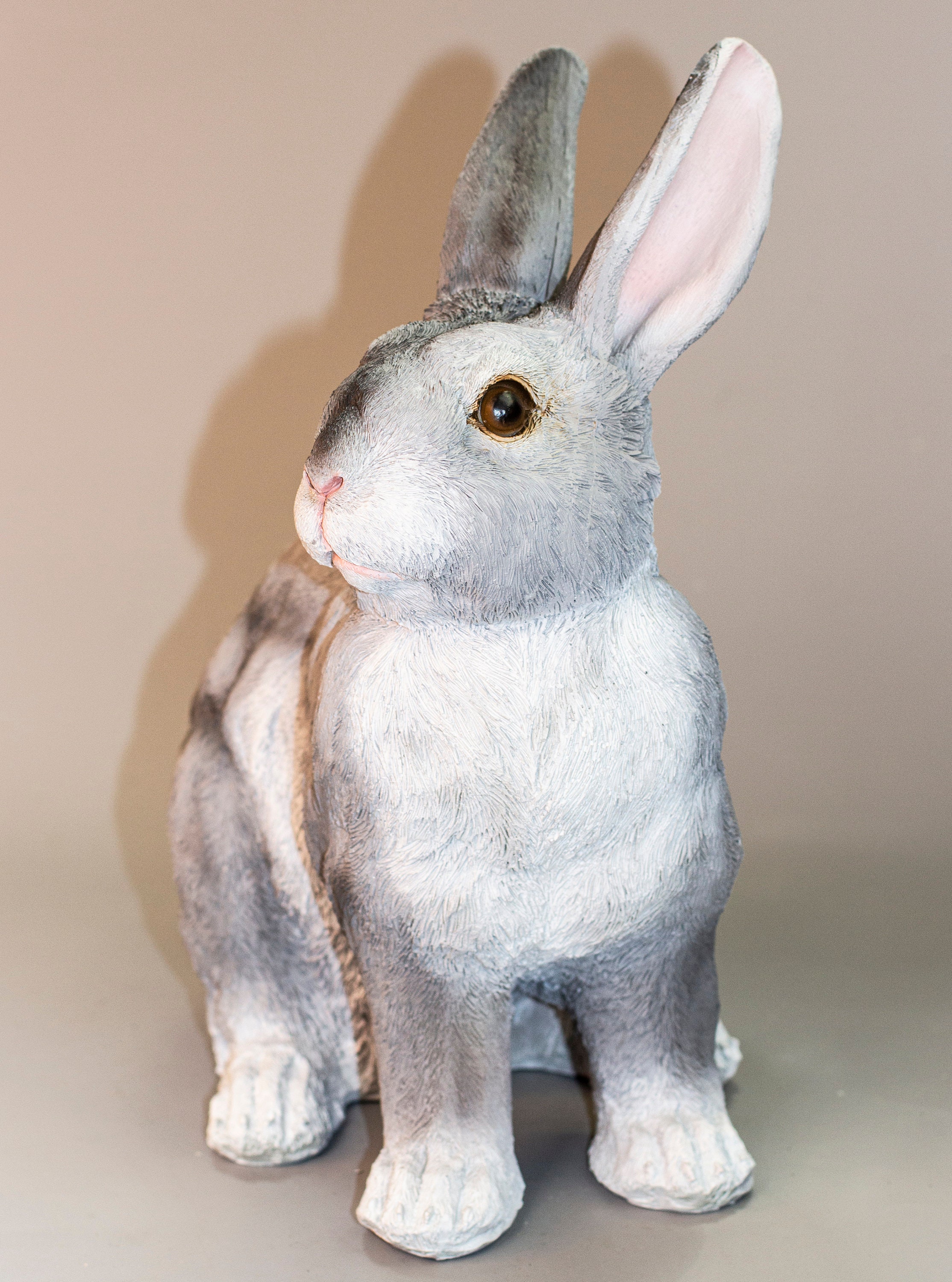 Gray Rabbit Urn *cremation Statue Bunny Loss *sculpture Memorial Pet ...