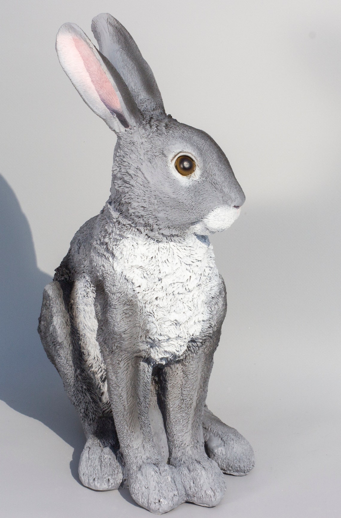 Rabbit Statue Garden Bunny Sculpture Wildlife Forest Animal | Etsy