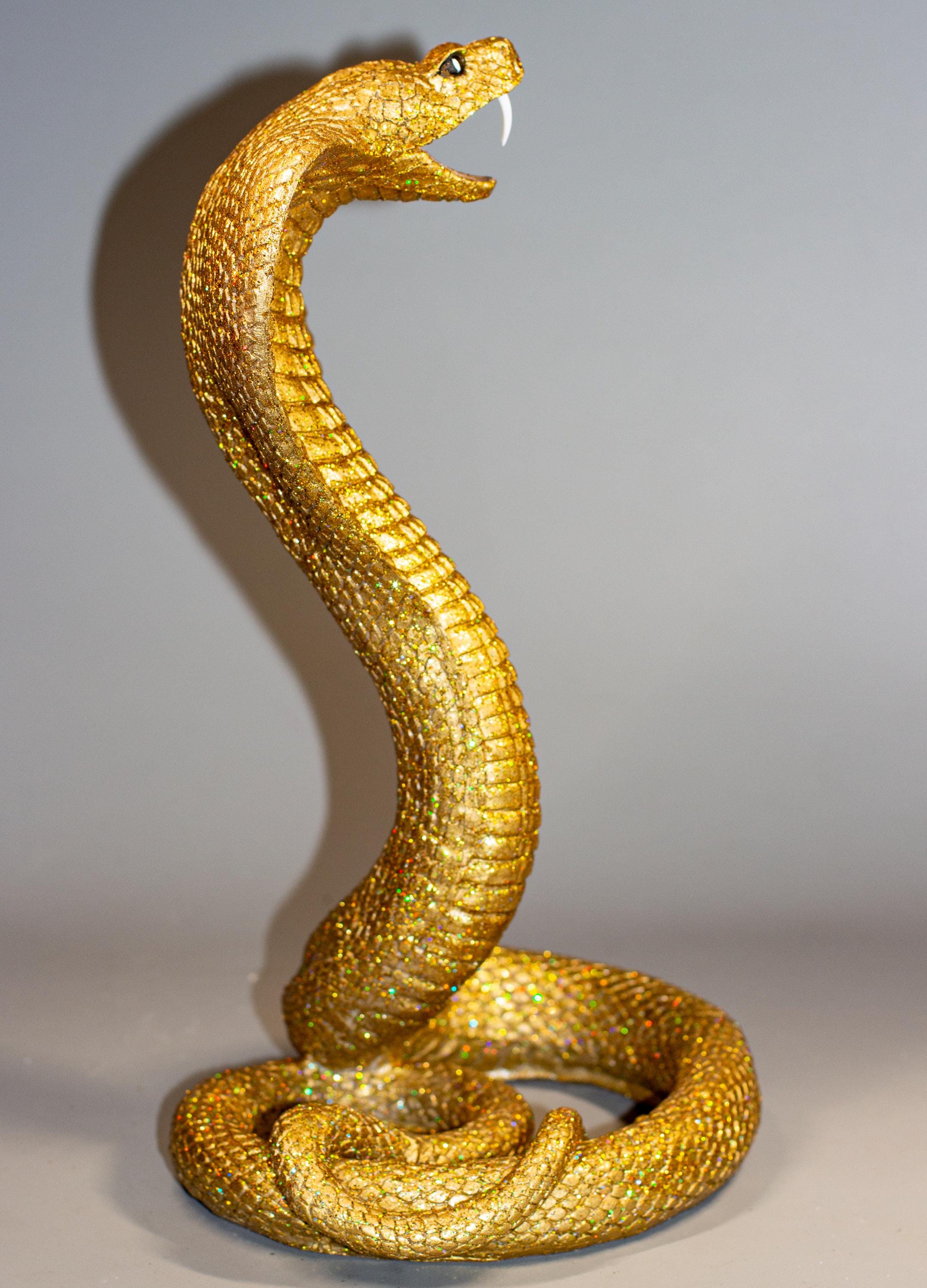 Cobra Snake Sculpture *chinese Zodiac New Year Gifts *serpent Statue ...