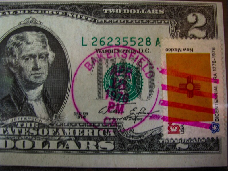 Two Dollar Bill 1976 *currency Notes *banknote Unc *paper Money United ...