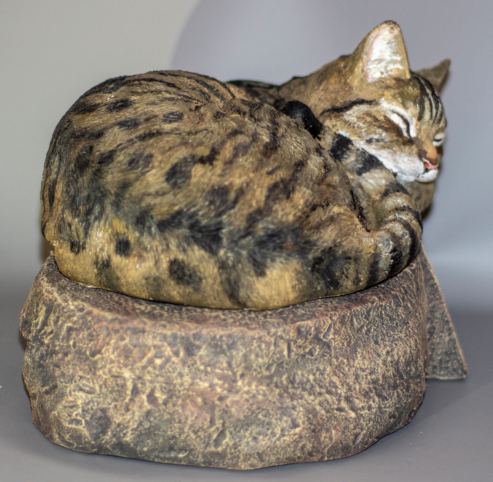 Unique Urn Cat cremation Statue Pet Ashes sleeping Cat | Etsy