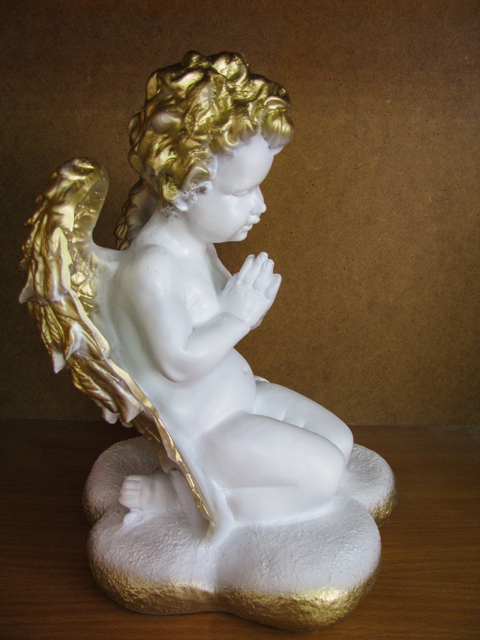 Praying Angel Statue memorial Cherub Figurine cemetery - Etsy