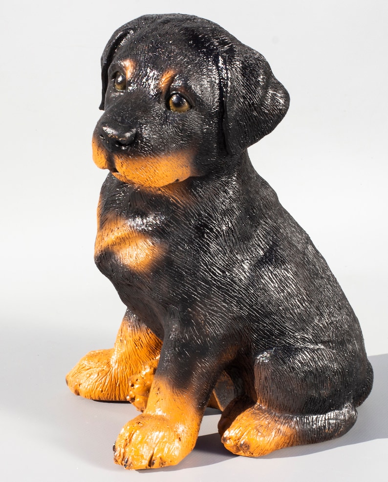 Rottweiler Figurine memorial Pet Statue garden Sculpture - Etsy