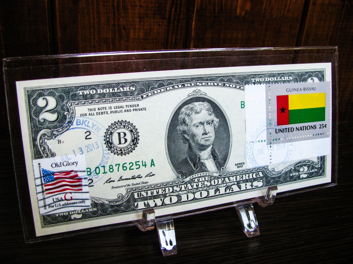 2 Dollar Bill two Dollar Note federal Reserve Bank gem - Etsy