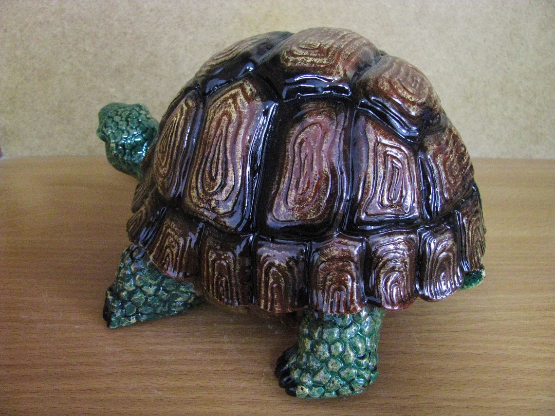 Turtle Statue garden Sculpture Outdoor tortoise Figure | Etsy