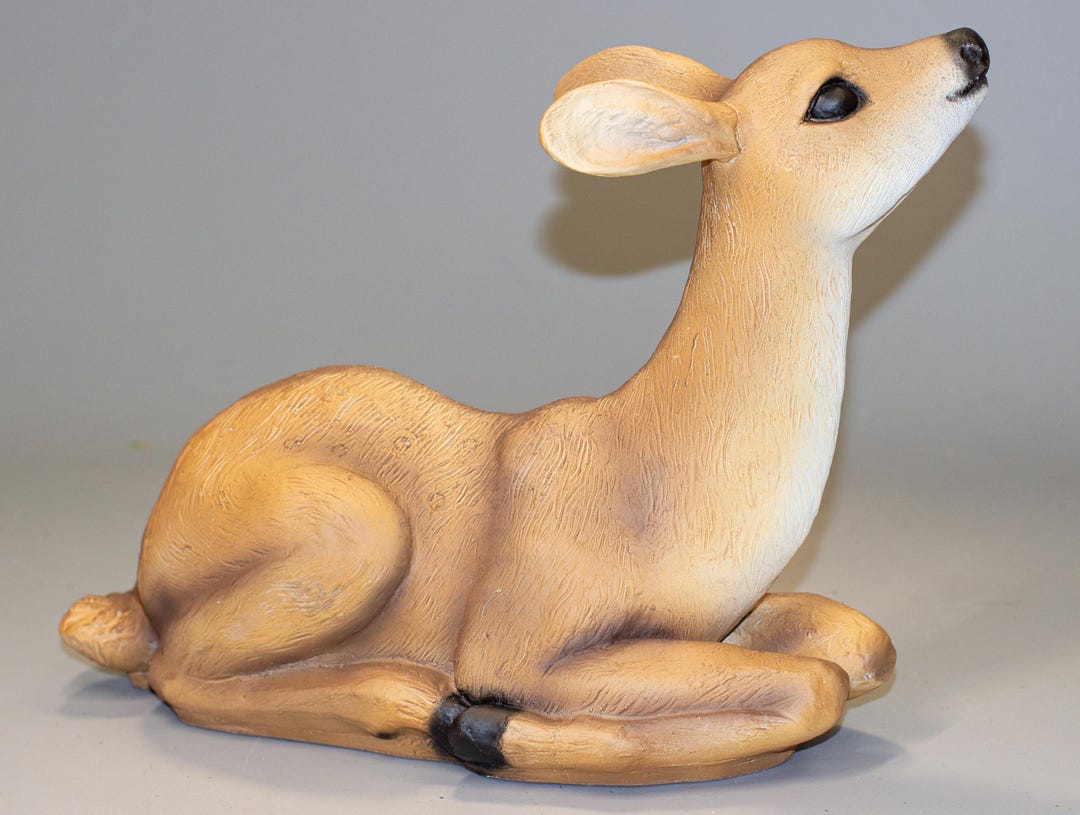 Fawn Deer Piggy Bank *figurine Coin Change Holder Adult *money Box ...