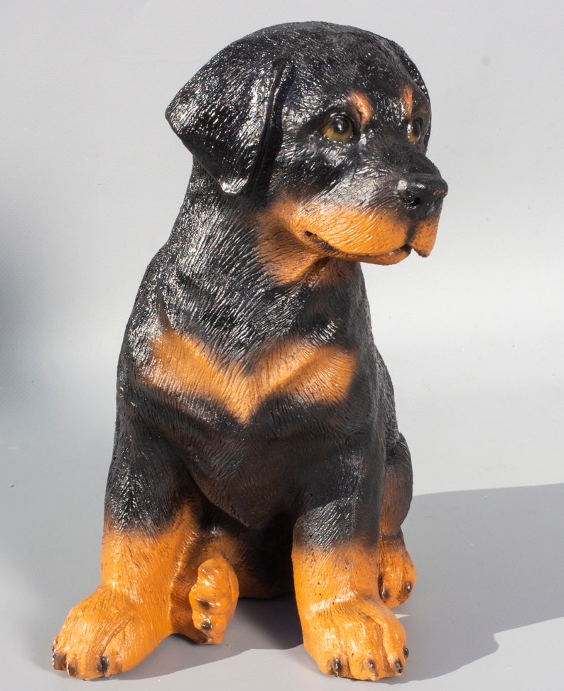 Rottweiler Figurine memorial Pet Statue garden Sculpture - Etsy