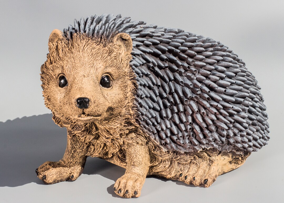 Large Hedgehog Statue *forest Animal Sculpture *wildlife Garden Decor ...