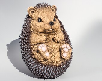 Hedgehog Statue wildlife Sculpture outdoor Garden Decor | Etsy